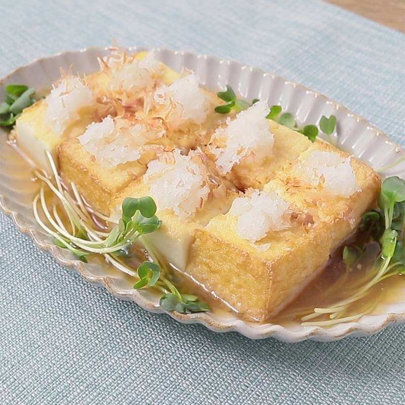 Deep-fried Thick Tofu (Atsuage) in Broth | Kurashiru