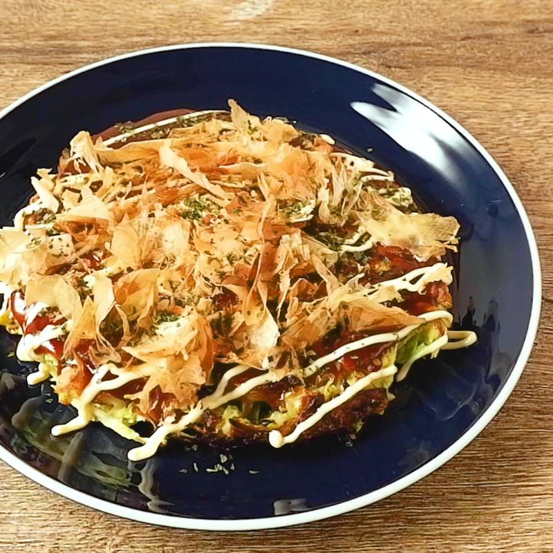 Fluffy Texture with Japanese yam (Nagaimo) - Simple Okonomiyaki with ...