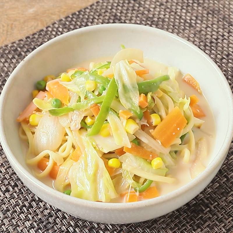 沖縄そばでつくる 野菜ちゃんぽん風 作り方・レシピ | クラシル